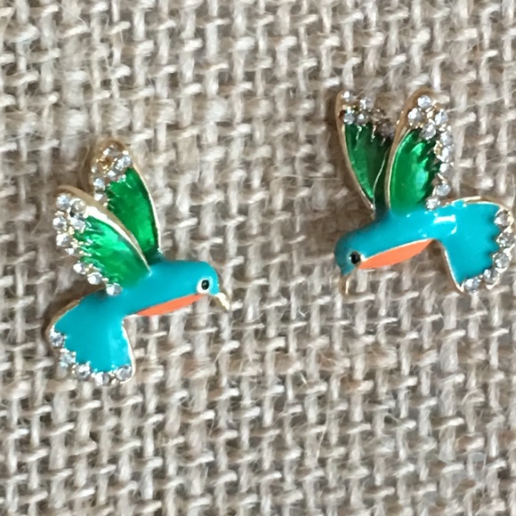 Jewelry | Enamel Hummingbirds | Poshmark